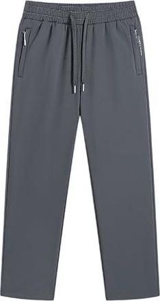 Generic Pantalon de surv&ecirc;tement ample pour homme - Automne et hiver - Avec polaire &eacute;paisse et douce - Pour les personnes &acirc;g&eacute;es et moyennes, gris fonc&eacute;, 3XL