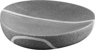 ZELLER Present 18300 Porte-Savon Effet Pierre 12 x 12 x 2,2 cm