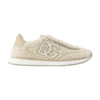 Dolce & Gabbana Femme, Chaussures, Beige, Taille: 37 EU Cushion Sheepskin Baskets