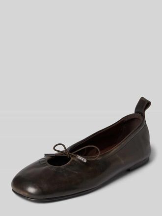 Alohas Ballerinas aus Leder mit Schn&uuml;rung Modell Rosalind