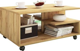 ebuy24 Ebuy24 - Holz Sofatisch Couchtisch Rollen Stango