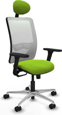 Piqueras y Crespo Call Center Zulema Stuhl mit 3D-Armen, h&ouml;henverstellbarer Lendenwirbelst&uuml;tze und festem Kopfteil, ausgestattet mit 3 Positionen und Schneideschaum, We