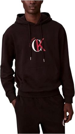 Calvin Klein Homme, Sweatshirts et sweats &agrave; capuche, Noir, Taille: S 350 Terry Graph Sweat &agrave; capuche