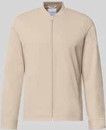 Lindbergh Slim Fit Sweatjacke mit Stehkragen