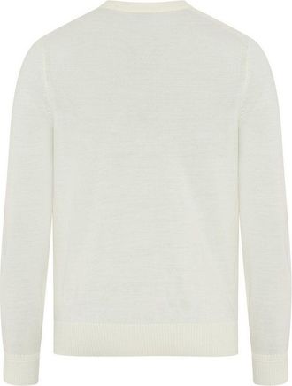 HUGO BOSS Strickpullover Avac mit Schurwolle, Regular Fit, gesticktes Logo