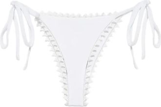 Jacquemus Femme, Maillots de bain, Blanc, Taille: 40 FR Le Bas de Maillot Picot