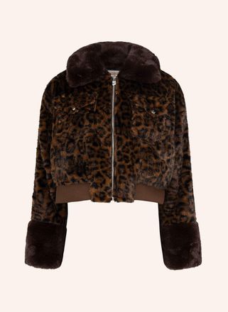 True Religion Jacke Leopard braun