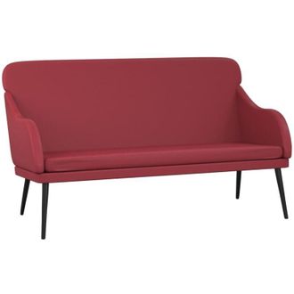 vidaXL Sitzbank Weinrot 110x76x80 cm Kunstleder vidaXL