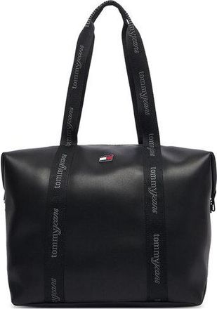 Tommy Jeans Handtasche Tjw Daily Elevated Tote AW0AW19046 Schwarz
