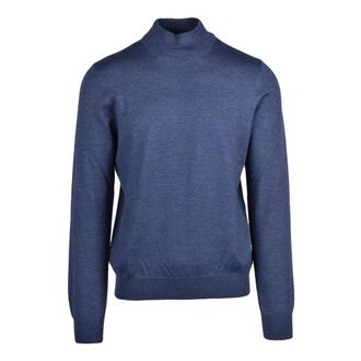 Gran Sasso Lupetto - - Knitwear - Herren - Blau - 3XL