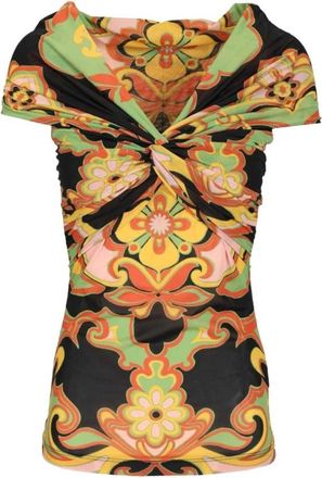 Etro Femme, Blouses et Chemises, Multicolore, Taille: 38 FR Haut &agrave; &eacute;paules d&eacute;nud&eacute;es