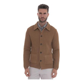 Paoloni Sweater Jacke - - Jackets - Herren - Braun - L