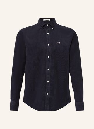 GANT Cordhemd Regular Fit blau
