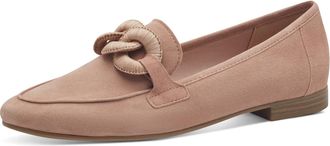 Marco Tozzi Damen Slipper aus Leder Elegant, Rosa (Nude), 40 EU