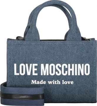 Love Moschino Femme, Sacs, Bleu, Taille: ONE Size Sac &agrave; main en denim