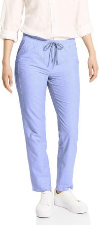 Cecil Damen B377516 Chambray Hose, Blouse Blue, (L) W x 30L
