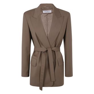 Max Mara Stilvolle Talento G&uuml;rteljacke - - Jackets - Damen - Braun - S