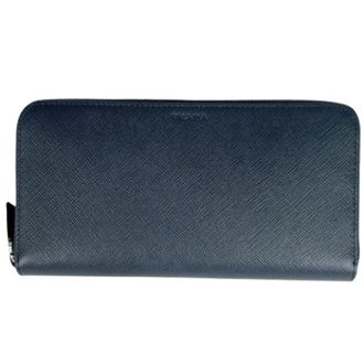 Prada Portefeuille long Pre-owned (bi-fold) - Femme - Pre-owned - Bleu - Taille: ONE Size