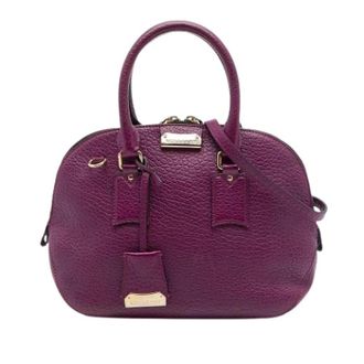 Burberry Sac bowling Orchard Pre-owned - Femme - Pre-owned - Violet - Taille: ONE Size