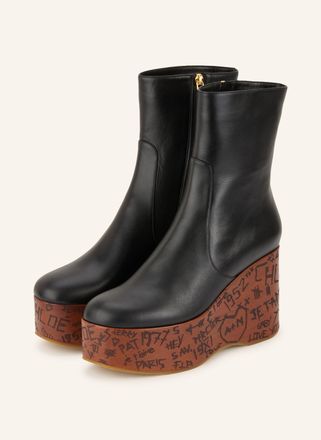 Chlo&eacute; Plateau-Stiefeletten Maxime schwarz