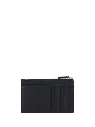 Balenciaga Mens Leather Cardholder Black - White Calf Bos Taurus Wallet