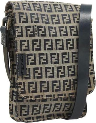 Fendi Pre-owned Toile sacs-fendi - Femme - Pre-owned - Bleu - Taille: ONE Size