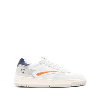 D.A.T.E. D.a.t.e., Homme, Chaussures, Blanc, Taille: 44 EU Baskets Blanches avec Bout Perfor&eacute;