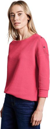 Street One Damen Strukturshirt mit Kn&ouml;pfen