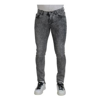 Dolce & Gabbana Graue Slim Fit Denim Jeans - - Jeans - Herren - Grau - XS