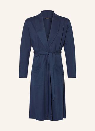 Hanro Herren-Morgenmantel Night & Day blau