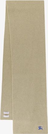 Burberry Cashmere scarf with iconic embroidery - BURBERRY - gender_Man
