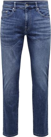 Only & Sons Herren Jeans ONSLOOM Slim 6756 - Slim Fit - Blau - Medium Blue Denim, Größe:38W / 34L, Farbe:Medium Blue Denim 22026756