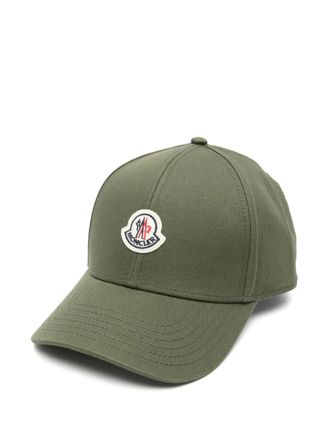 Moncler Baseballkappe mit Logo-Patch - Gr&uuml;n