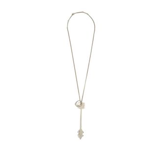 Paco Rabanne Silver Key Pendant Necklace - - Accessories - Damen - Grau - ONE SIZE