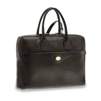 The Bridge Leder Business Schultertasche Schwarz - - Bags - Damen - Schwarzk - ONE SIZE