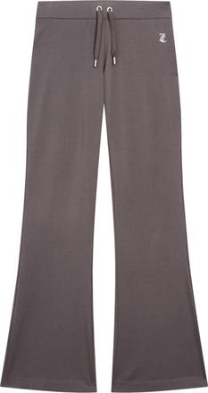 Juicy Couture Damen Apollo Low Rise Pants-Jersey Trainingshose Sweathose für Sport Freizeit Fitness mit Tunnelzug in versch. Farben Lässige Hose, TOP HAT, S