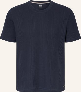 HUGO BOSS Schlafshirt Structure blau