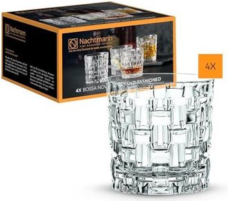 Nachtmann Spiegelau & Nachtmann 103038 Bossa Nova Set de 4 pi&egrave;ces en verre cristal Hauteur 8,9 cm