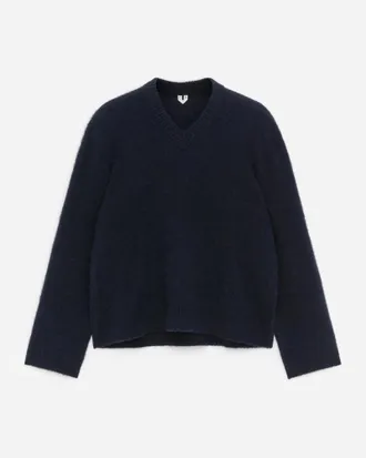 Arket Lockerer Pullover Aus Alpakawollmischung -Blau