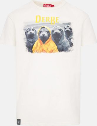 Derbe Derbe T-Shirt Robbentour Herren Wei&szlig;