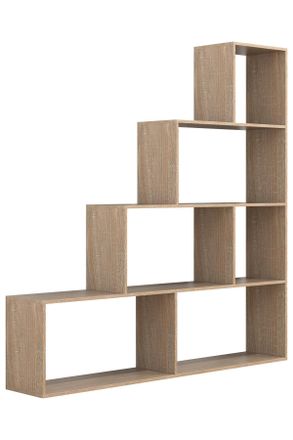 MID.YOU Mid.you Regal Dubila, Sonoma Eiche, Holzwerkstoff, 155x163x29 cm, stehend, Wohnzimmer, Regale, B&uuml;cherregale