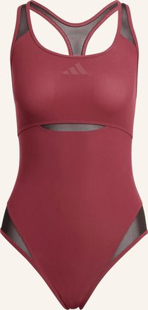 adidas Badeanzug Lanelux Mesh Mit Cut-Out rot
