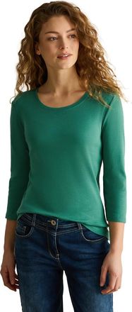 Cecil Damen Basic Shirt mit Rundhals