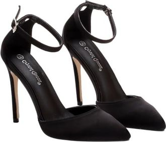 BESPORTBLE BESTonZON Escarpins &agrave; Talons Hauts Fins pour Femmes Pointus Couleur Noire Taille 38 Chaussures &Eacute;l&eacute;gantes pour Soir&eacute;es Bals et Travail Design Transpare