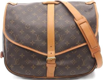 Louis Vuitton sac porté épaule Saumur 35 - Marron