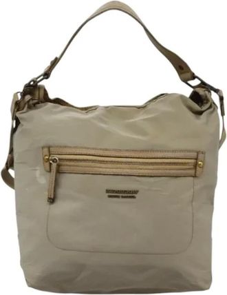 Burberry Pre-owned Nylon sacs-main - Femme - Pre-owned - Beige - Taille: ONE Size