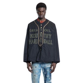 KAPITAL Cotton Weather Oil Coated Baseball Blouson