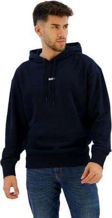 BOSS Hommes WeSmallhood Sweat à Capuche en Molleton de Coton avec Logo Contrastant