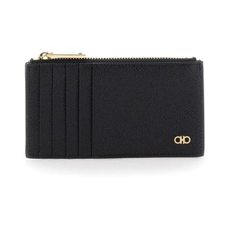 Ferragamo Micro Gancio Portemonnaie - - Accessories - Herren - Schwarzk - ONE SIZE
