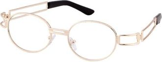 Generic Lunettes de soleil rondes vintage steampunk pour homme et femme - Lunettes de soleil rouges - UV400, c7, Taille unique